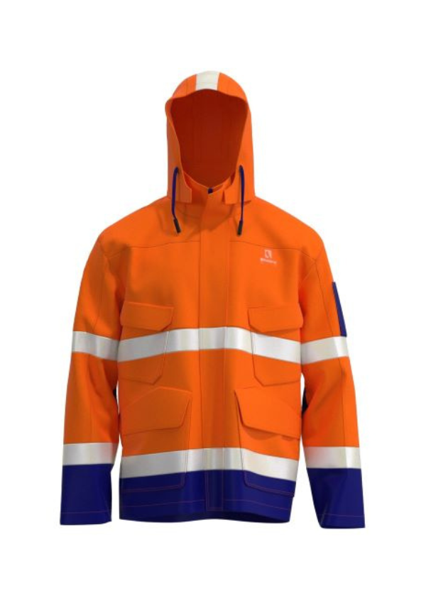 High Quality HV work jacket with Reflective tape around body and arms ...
